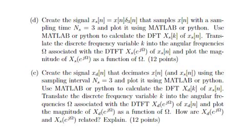 Solved Consider The Signal Chegg