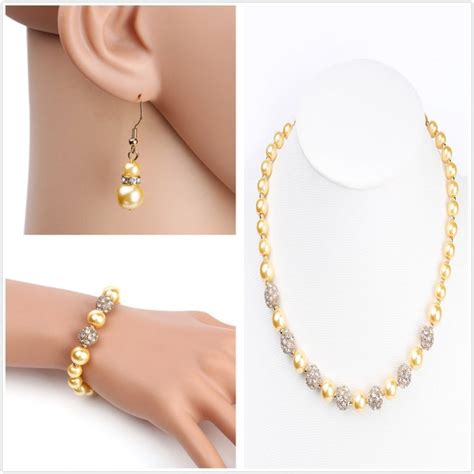 Crystal Jewelry Set Etsy