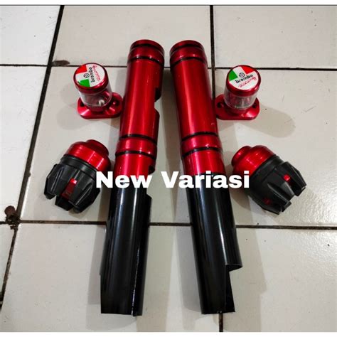 Jual Cover Tabung Bottom Shock Depan NMAX OLD DAN NEW PLUS JALU PLUS TUTUP MINYAK NEW VARIASI