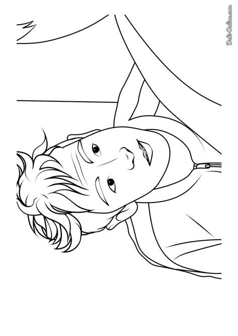 Раскраска Чхве Су Бон Танос из игры в кальмара 2 распечатать раскраски для детей