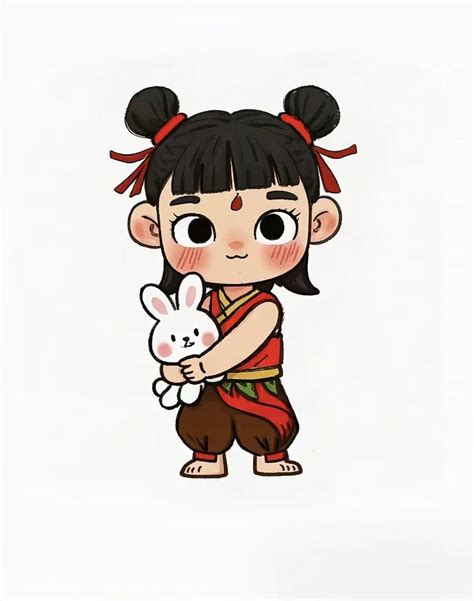 Nezha Cartoon Sketch Printable Sketch Nezha Pdf Etsy