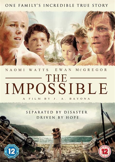 The Impossible Dvd 2013 Uk Ewan Mcgregor Naomi Watts Tom Holland Juan Antonio