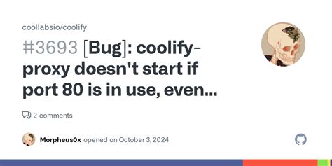 Bug Coolify Proxy Doesnt Start If Port 80 Is In Use Even When Not