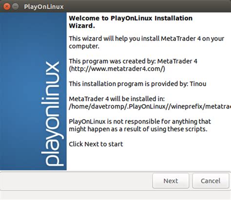 how to install metatrader from metaquotes on ubuntu linux using wine