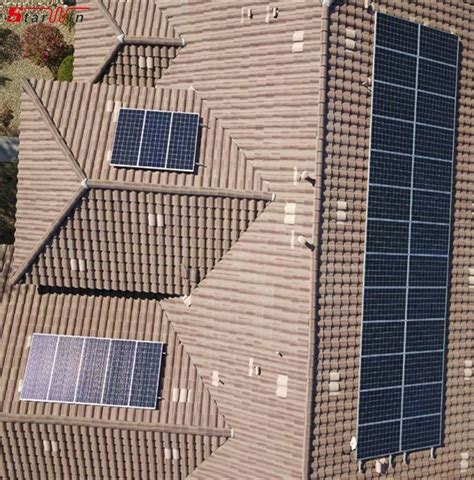 Complete Set Of Solar Panel Mounting Structure System For 4 Panels Tile