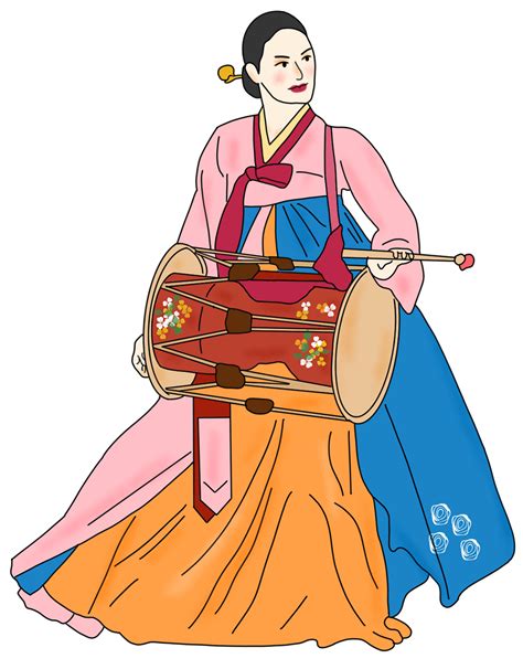 Korean Traditional Dance 23556487 Png