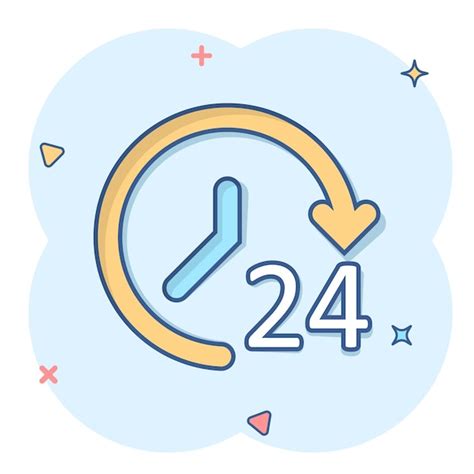 Icono De Reloj En Estilo Cómic Ver Ilustración De Vector De Dibujos