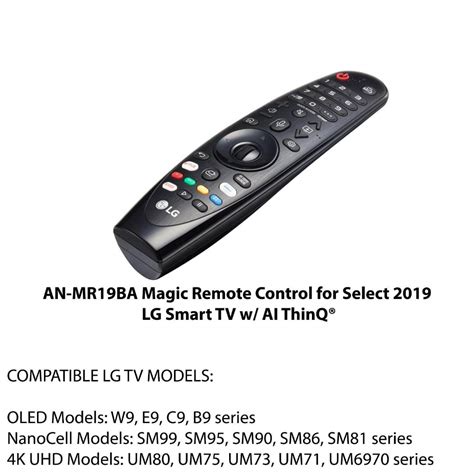 Original Lg An Mr19ba Magic Remote Control Lg Smart Tv With Voice And