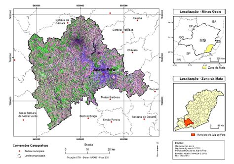 Localiza O Do Munic Pio De Juiz De Fora Sobre Composi O Colorida