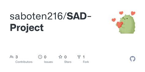 GitHub Saboten216 SAD Project