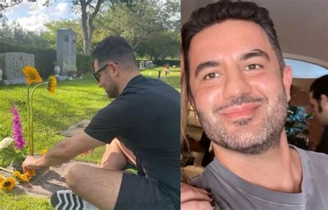 عکس غم انگیز مدیر برنامه ایرینا شایک در کنار مزار مادرش