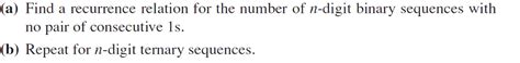 solved a find a recurrence relation for the number of