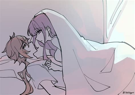 Raiden Shogun And Zhongli Genshin Impact Drawn By C Gpss Danbooru