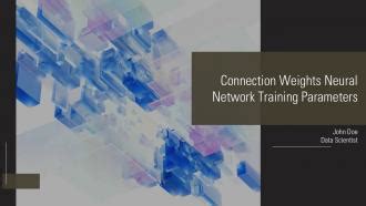 Connection Weights Neural Network Training Parameters PPT PowerPoint ST
