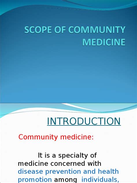 Community Medicine Pdf Public Health Preventive Healthcare