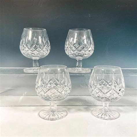 4pc Waterford Crystal Brandy Glasses Lismore For Sale At Auction On