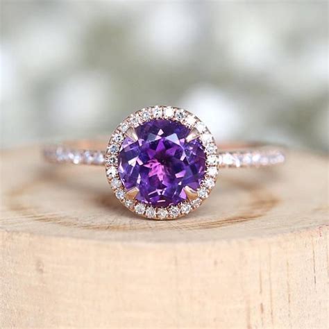Purple Daimond Rings Kimti