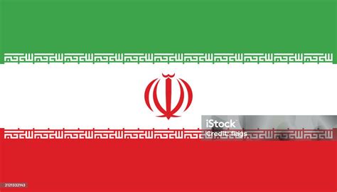 이란 국기 플래그 아이콘입니다 표준 색상 표준 크기 직사각형 플래그입니다 컴퓨터 일러스트레이션 디지털 일러스트레이션 벡터 일러스트 레이 션입니다 인물 사진에 대한 스톡 벡터