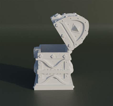 Dwarf Chest Dice Box For Board Games Dice 3d Stl File DND Dice Box