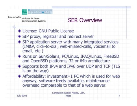 Ser Sip Express Router Ppt