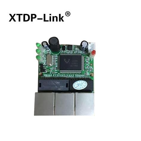 Realtek Rtl8306e Chipset 90 180 Degree Rj45 3 Port Mini Ethernet Switch