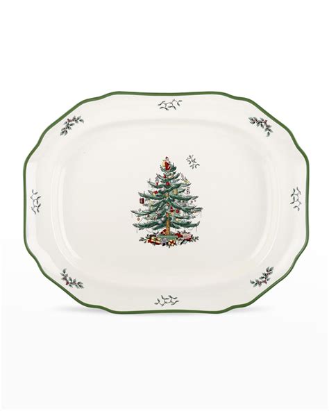 Spode Christmas Tree Rectangular Handled Dish Horchow