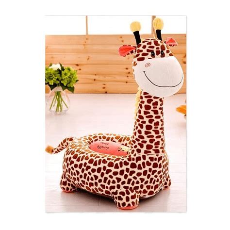 Fotoliu Girafa Maro Cu Pete Jucarie Din Plus