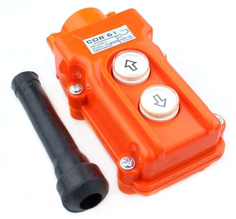 Water Proof Hoist Crane Pendant Up Down Station Pushbutton Switch COB In Switches From Lights