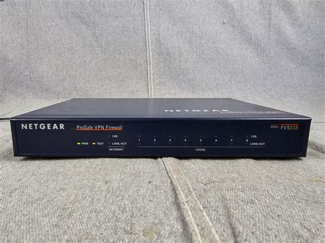 Used Netgear 8 Port Prosafe Fvs318 Cabledsl Vpn Firewall W Power Cord