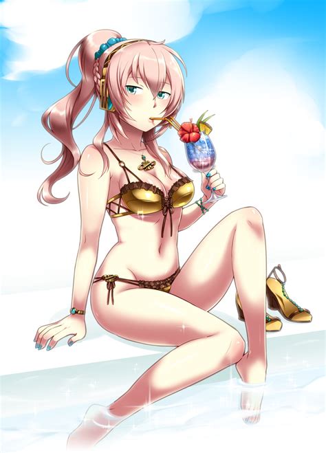 Megurine Luka Vocaloid Drawn By Caffein Danbooru