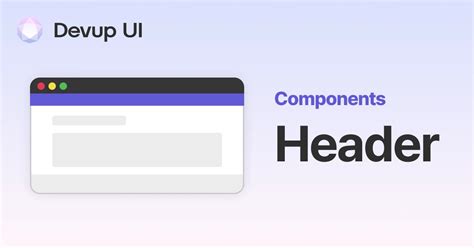 Devup Ui Header