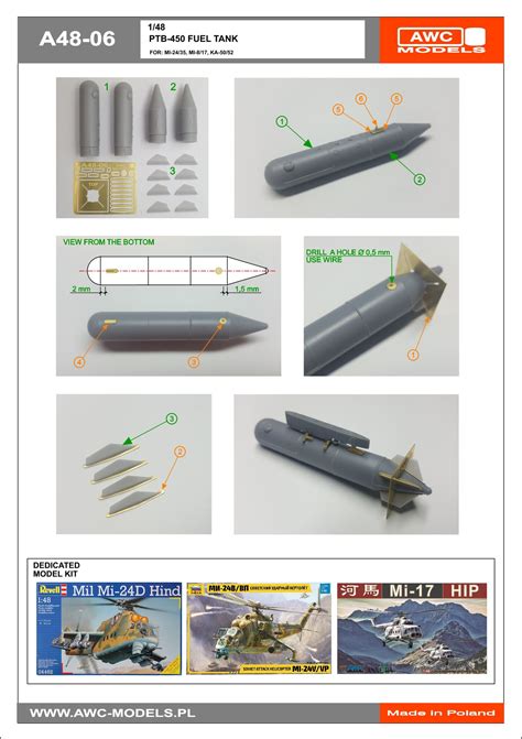 Ptb 450 Fuel Tanks For Mi 24 Mi 35 Mi 8 Mi 17 Ka 50 And Ka 52 Awc Model A48 06