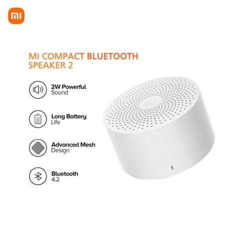 Xiaomi Mi Compact Bluetooth Speaker 2 W Built In Mic Lazada PH
