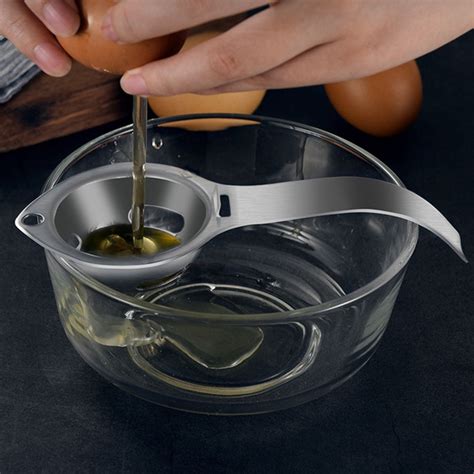 Dining Cooking Baking Stainless Steel Egg Yolk White Filter Egg