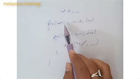 C Unit9 Q6 Logic Explaining Number Pattern Printing Logic In C Programming Pyramid Pattern