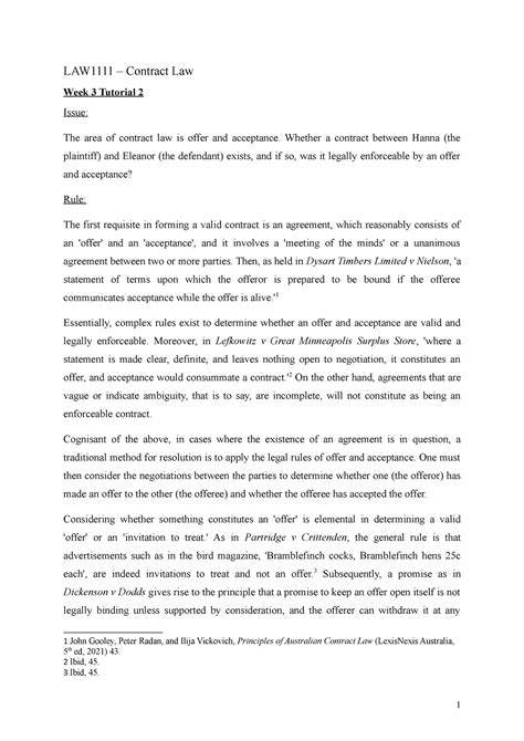 Week 3 Tutorial 2 Problem Solving Question Irac Law1111