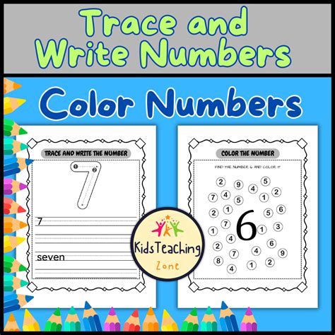 Trace And Write Numbers Find And Color Numbers Handwriting Digits To 9 Made By Teachers