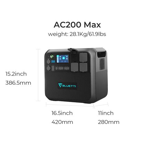 Bluetti AC200MAX Expandable Power Station | 2,200W 2,048Wh