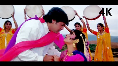 4k Govinda And Juhi Chawla 90s Superhit Songs Mohd Aziz And Anuradha