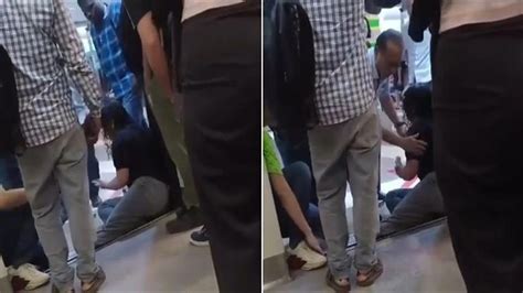 لحظات مرعبة لسيدة علقت ساقها في محطة مترو وهذا ما حدث لها فيديو