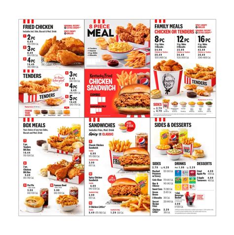 Kfc Menu With Latest Prices In South Africa 2024
