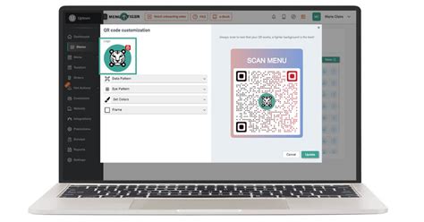 How To Customize A Menu QR Code With MENU TIGER