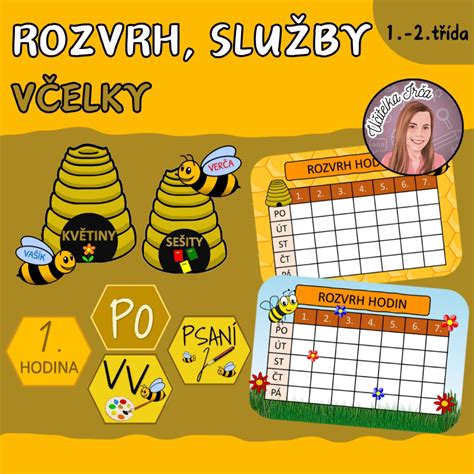 Rozvrh Hodin Služby Včelky Učitelnice Rozvrh Hodin Služby Včelky Učitelnice
