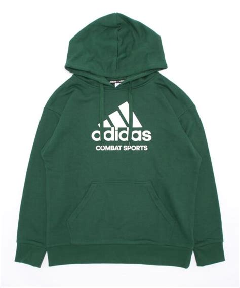 Adidas（アディダス）の「adidas Combat Sportsアディダスコンバットスポーツロゴプリント スウェット プルパーカー