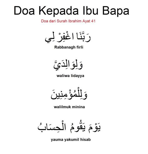 Doa Ziarah Kubur Ibu Bapa Homecare24