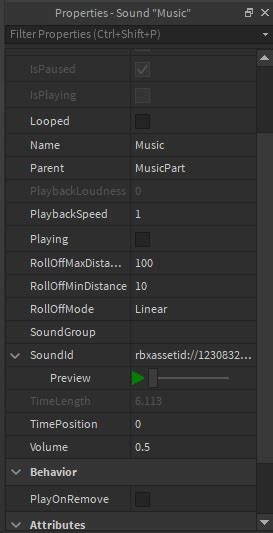 Sound Not Playing Scripting Support Developer Forum Roblox