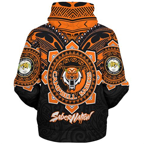 Hawaii Sherpa Hoodie Custom James Campbell High School Sabernation