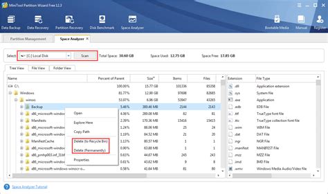Check Hard Drive Space And Free Up Space Windows 7 MiniTool Partition Wizard