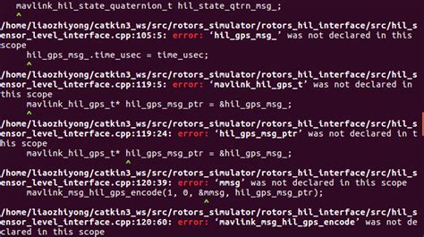 Catkin Build Errors Rotors Hil Interface Make Mavlink Hil Gps T Issue