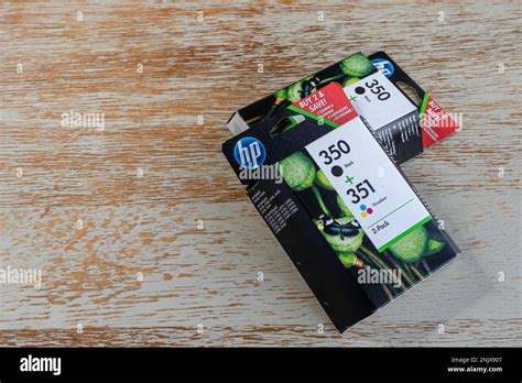 Replacement Hp Ink Jet Cartridges In Packaging Suggesting They Re Actually Saving The Planet